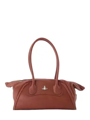 VIVIENNE WESTWOOD Shirley Leather Shoulder Bag - Brown