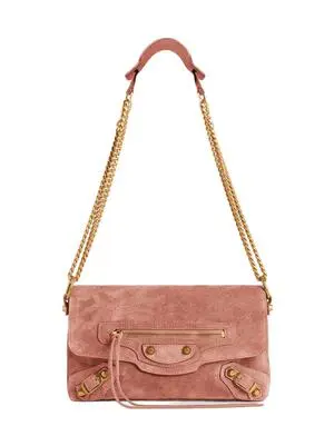 Balenciaga Balenciaga Le City Clutch With Chain Pink