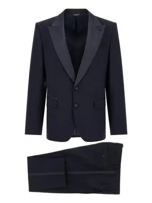 Dolce & Gabbana Sicilia Light' Tuxedo Dress - Blue