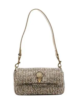 Kurt Geiger Mini Shoulder Bag With Gold Head Detail - Brown