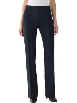 Lafayette 148 New York Lafayette 148 New York Stretch High Rise Flared Pants Blue Ink