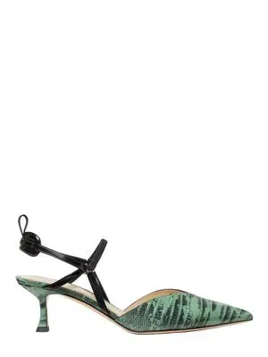 Fendi Very Colibrì Slingback Heels - Green