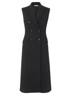 Fendi Sleeveless Double-breasted Coat Dress - Black