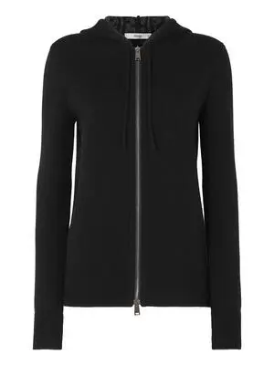Fendi Cashmere Zipper Hoodie - Black