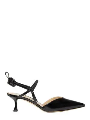 Fendi Fendi Very Colibrì Slingbacks In Black Calfskin Black