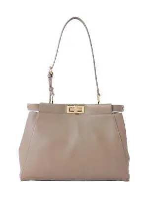 Fendi Medium Peekaboo Satchel Bag - Grey