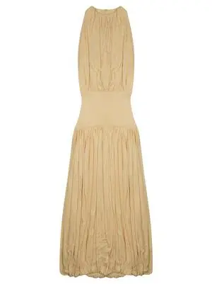 TOTEME Drapery Viscose Maxi Dress - Yellow