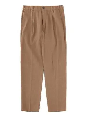 Herno Tailored Linen Blend Trousers - Brown