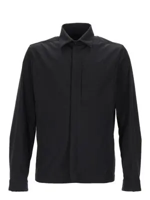 Herno Herno Men Overshirt In Misto Lana Black