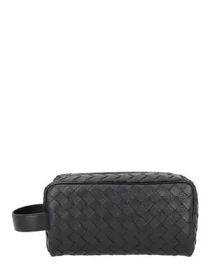 Bottega Veneta Woven Leather Clutch Bag - Black