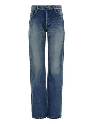 Saint Laurent Straight Fit Jeans - Blue