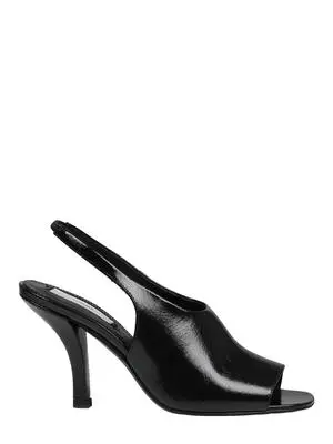 TOTEME Calf Leather Slingback High Heel Sandals - Black