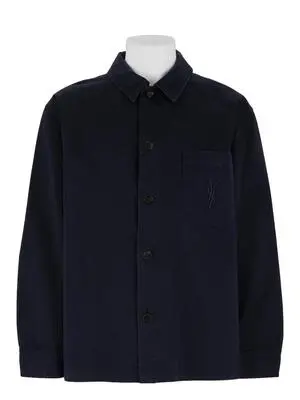 Saint Laurent Overshirt Cassandre - Blue