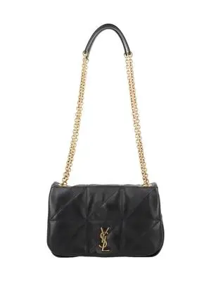 Saint Laurent Jamie Mini Quilted Lambskin Bag - Black