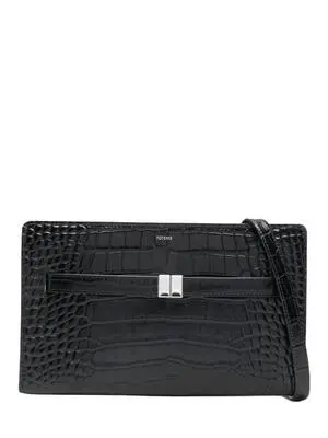 TOTEME Embossed Shoulder Bag - Black
