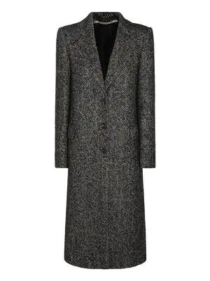 Tagliatore Amanda Houndstooth Coat Black