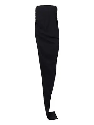 Rick Owens Lido Asymmetric Woven Top - Black