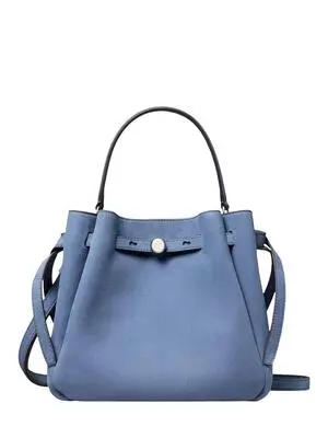 Tory Burch Tory Burch Romy Nubuck Bucket Bag Blue