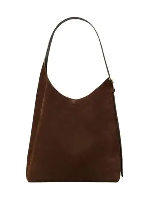 Tory Burch Romy Suede Hobo Bag Brown