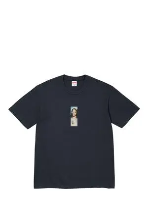 Supreme Prayer Card Box Logo Tee 'navy' Blue