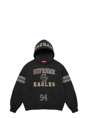 Supreme Supreme Rhinestone Eagle Hooded Sweatshirt Black