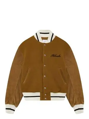 Rhude Formal Varsity Jacket /white - Black