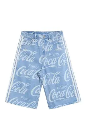 ADIDAS ORIGINALS Coca-cola Printed Denim Shorts - Indigdnim