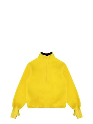 ENTIRE STUDIOS ENTIRE STUDIOS Zip Up Fleece Sweatshirt With Glove Cuffs Giallo