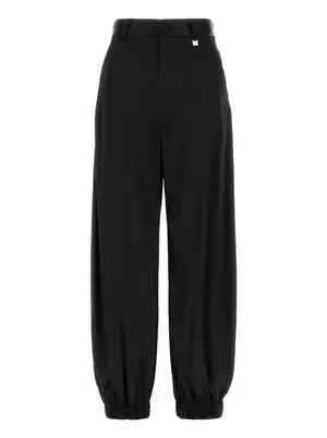 Giuseppe Di Morabito GIUSEPPE DI MORABITO Stretch Satin Tailored Pants Black