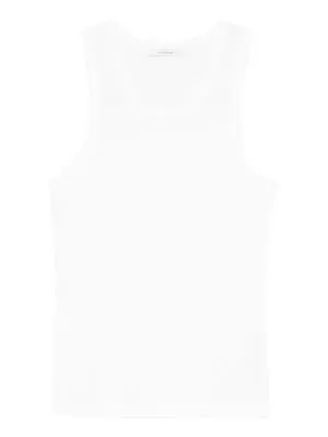 ENTIRE STUDIOS Round Neck Sleeveless T-shirt - Bianco