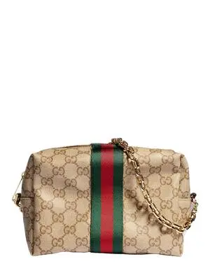 Gucci Gg Coated Canvas Shoulder Bag - Beige
