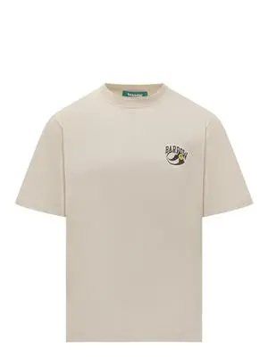 BARROW Curved Logo Emoji T-shirt - Crema
