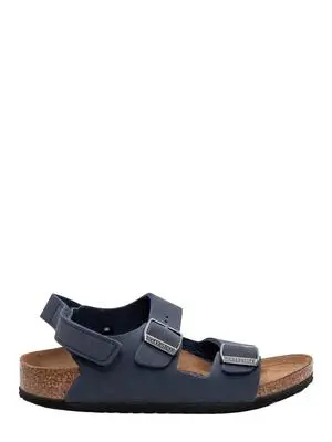 BIRKENSTOCK BIRKENSTOCK Leather Sandals With Buckled Straps Navy