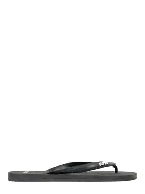 BOSS Artisanal Rubber Flip Flops - Black