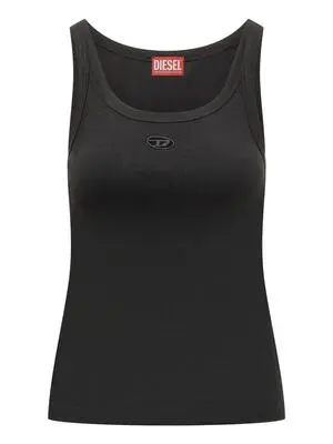 DIESEL® DIESEL Sleeveless Tank Top With Logo Detail