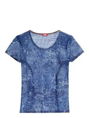 DIESEL® Mini Stylish Casual T-shirt For - Blu