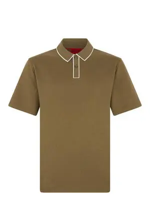 BOSS Classic Cotton Polo Short Sleeve - Khaki