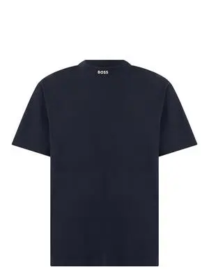 BOSS Classic Fit T-shirt In Ethestic Cotton - Blue