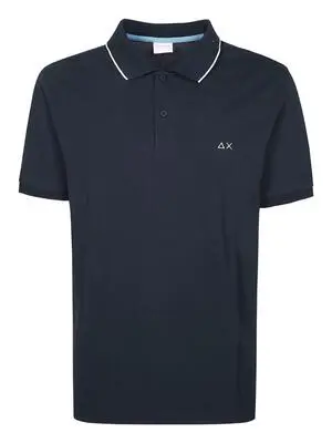 SUN 68 Sun 68 Stylish Contrast Polo For Men Blu