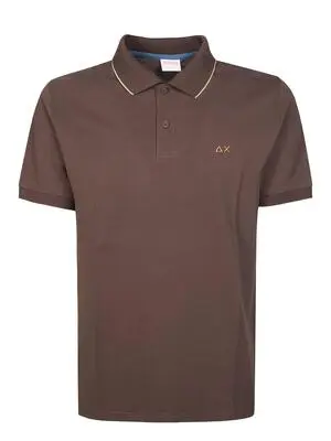 SUN 68 Sun 68 Polo Contrast Mini For Men Marrone