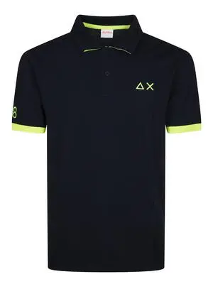 SUN 68 Sun 68 Men's Fluo Polo Shirt Blu