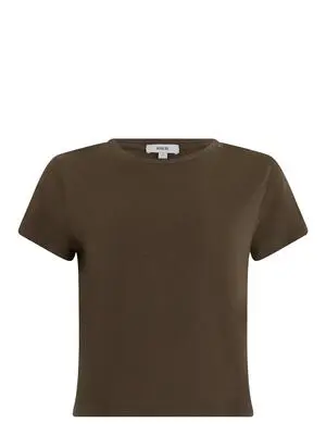AGOLDE AGOLDE Short-Sleeve Cotton T-Shirt Brown