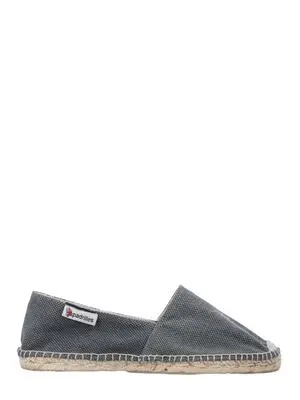 ESPADRILLES Casual Slip-on With Jute Sole - Grey