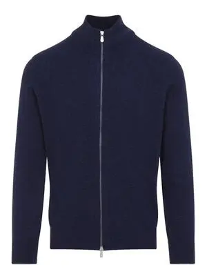 Brunello Cucinelli BRUNELLO CUCINELLI Cashmere Full-Zip Cardigan Blue