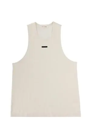Fear Of God FEAR OF GOD ESSENTIALS Sleeveless Tank Top With Bar Detail Ivory