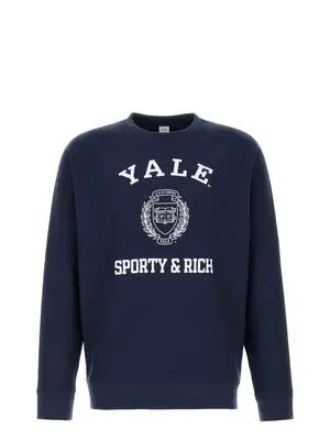 SPORTY & RICH Sporty Cotton-polyester Sweatshirt For - Blue