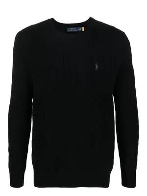 Polo Ralph Lauren Polo Ralph Lauren Crew Neck Wool Cashmere Sweater Nero