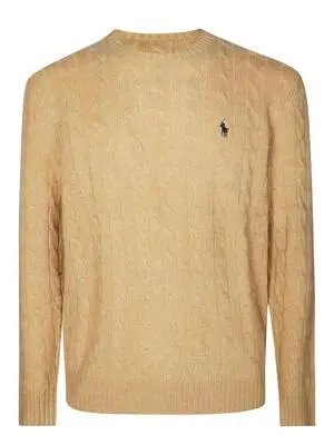Polo Ralph Lauren Cable-knit Wool And Cashmere Sweater - Beige