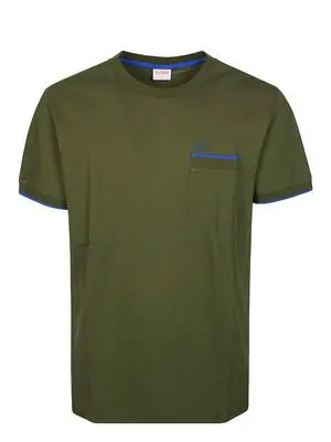 SUN 68 Classic Mini Piquet Pocket T-shirt For - Verde