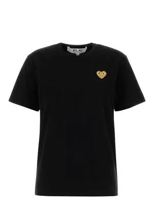 Play Comme Des Garcon Graphic Heart Cotton T-shirt - Black